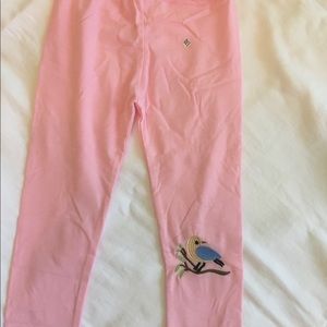 Lele Li | Bottoms | Just In Toddler Candy Pink Green Cotton Leggings ...